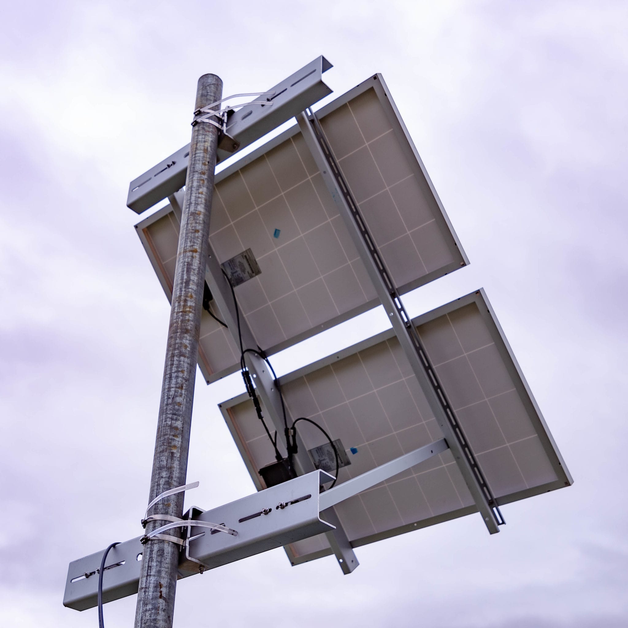 Side of Pole Mount, 68.75", 2-10" pole - SunWize Power & Battery