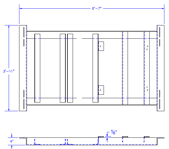 Skid Structure for 96" Mount and Enclosure - SunWize | Power Independence
