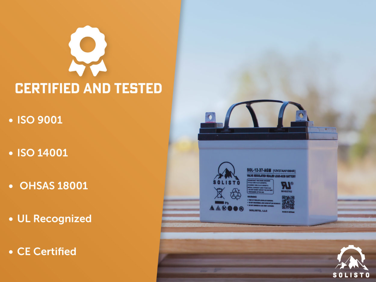 Solisto SOL-12-285-AGM-T Solar Battery ⚡️ SunWize